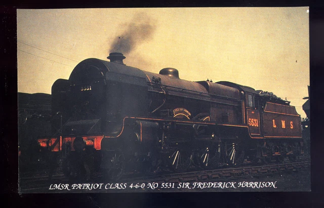 RY837 - LMS Railway Engine no 5531 Sir Frederick Harrison - plain back ...
