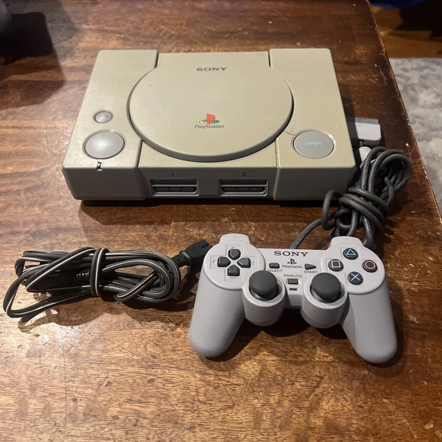TESTED SONY PLAYSTATION 1 PS1 (SCPH-7501) Console, Cords, & Controller ...