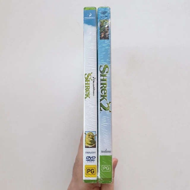 SHREK / SHREK 2 (DVD, 2-Disc) PAL Region 4 (RARE Green Covers + Bonus ...