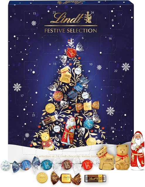 LINDT 2025 FESTIVE Selection Advent Calendar - 24 Chocolate Treats, 289G £24.99 - PicClick UK