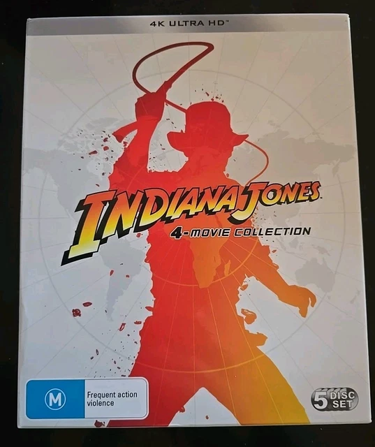 INDIANA JONES - 4 Movie Collection (4K UHD, 2021) 5 Discs VGC $76.50 ...