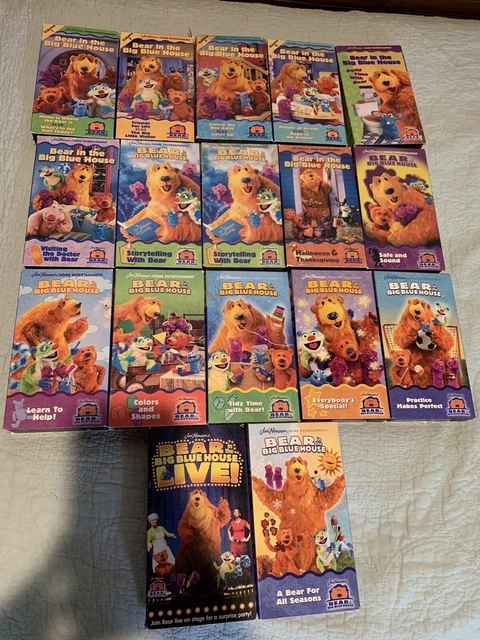 LOT OF 17 Bear in the Big Blue House VHS Disney Jim Henson 1998-2003 $118.18 - PicClick CA