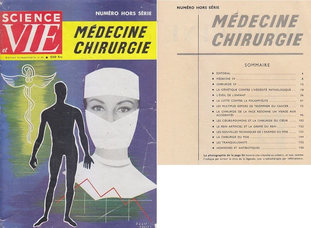 C1 SCIENCE ET VIE Hors Serie MEDECINE CHIRURGIE 1959 EUR 9,99 - PicClick FR