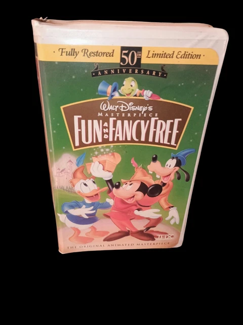 FUN AND FANCY Free (VHS, 1997) Walt Disney Masterpiece 50th Anniversary ...