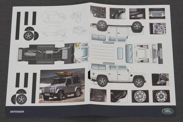 LAND ROVER DEFENDER craft sheet paper model new original 50 £7.15 ...