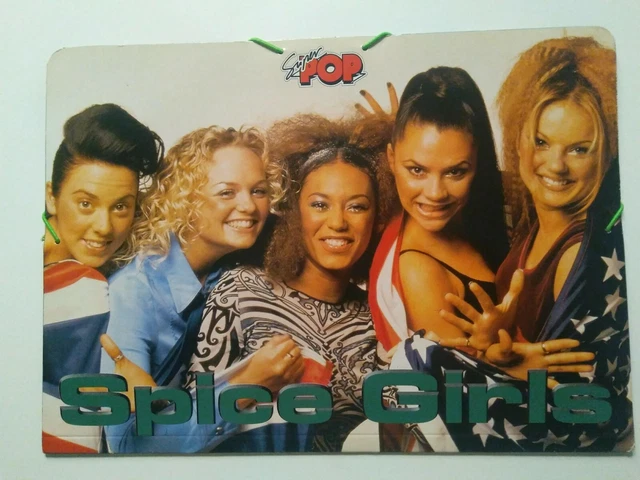 SPICE GIRLS CARPETA Super POP ambas caras EUR 23,98 - PicClick IT