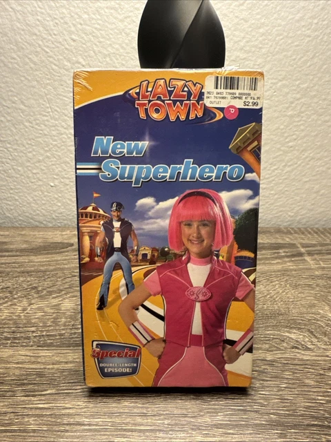 LAZY TOWN - New Superhero (VHS, 2005) Super rare Brand New Sealed! £8. ...