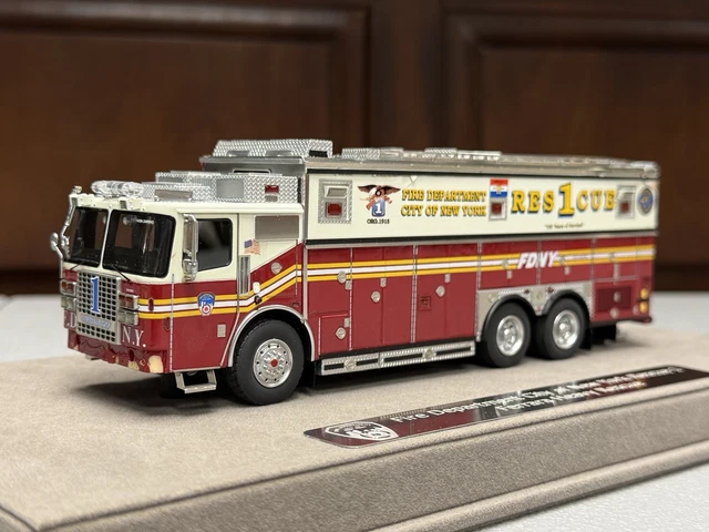 FIRE REPLICAS FR026-1 Ferrara FDNY Rescue 1 Manhattan 1:50 (NEEDS ...
