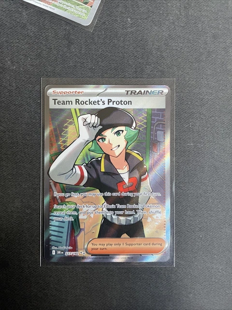 POKÉMON TCG DESTINED Rivals Team Rockets Proton Full Art Trainer £16.31 ...
