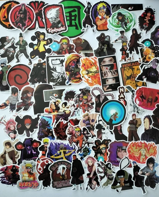 AUTOCOLLANTS NARUTO ANIME japonais 70 pièces Uzumaki Naruto Uchiha ...