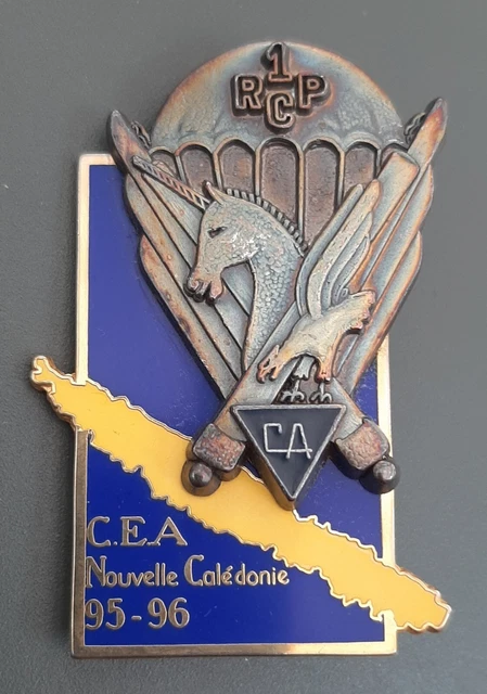 INSIGNE 1° RCP CEA 1995 Régiment Chasseurs Parachutiste ORIGINAL BADGE ...