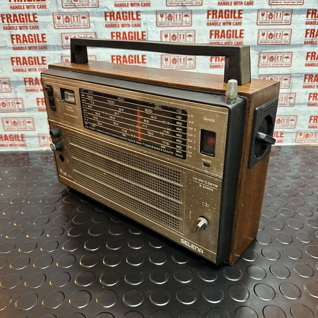 USSR SOVIET RUSSIAN VINTAGE Transistor Radio Receiver Selena LW FM UHF ...