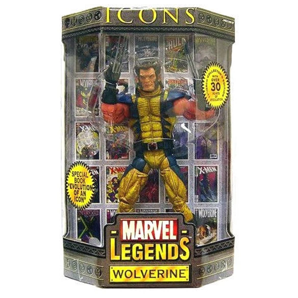 MARVEL LEGENDS ICONS WOLVERINE no mask PVC figure 30cm Toy Biz EUR 129 ...