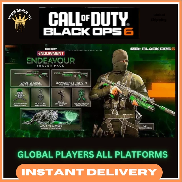 CALL OF DUTY Black Ops 6 ENDOWMENT ENDEAVOUR TRACER PACK BUNDLE LIMITED ...