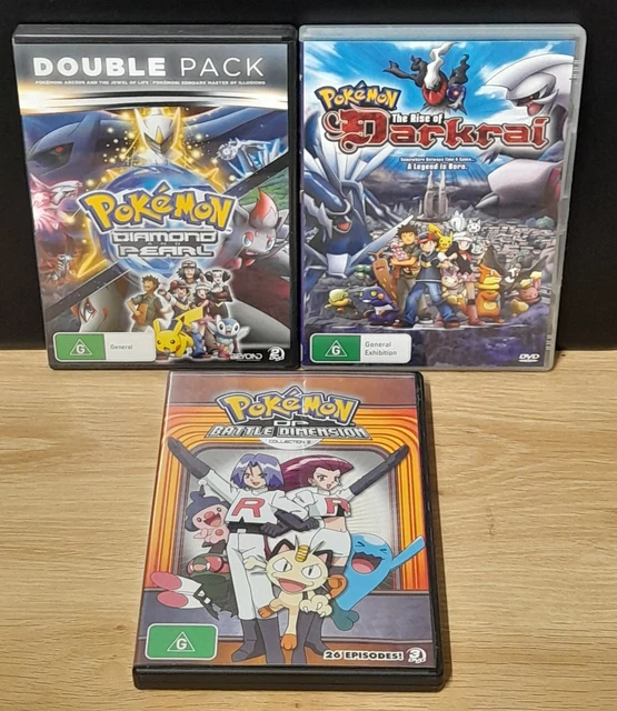 POKEMON DVD BUNDLE Diamond And Pearl, The Rise Of Darkrai, Battle Dimensions R4 $19.99 - PicClick AU