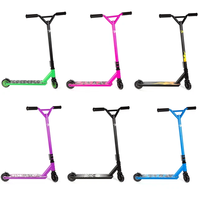 KIDS STUNT SCOOTER Child 360 Degree Spin 2 Wheel Trick Scooter by Land ...