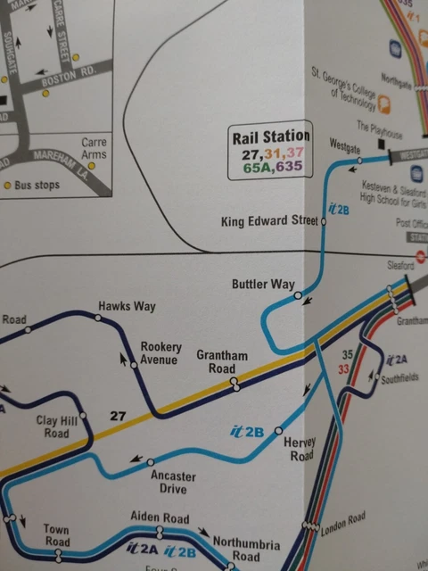 SLEAFORD , METHERINGHAM, Lincolnshire, England - Bus Guide (Pub.Jan ...