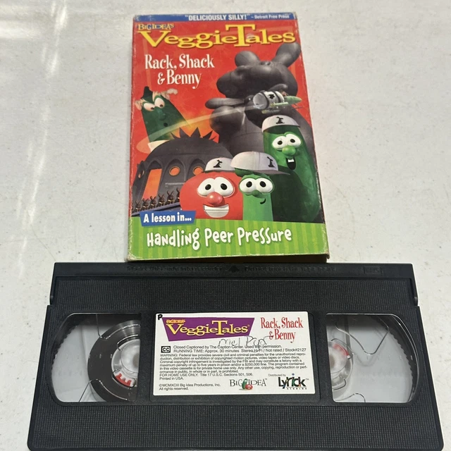 VEGGIETALES RACK SHACK and Benny (VHS, Big Idea, 1998) Handling Peer ...