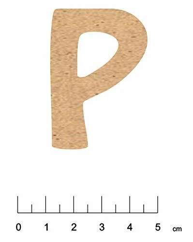 ALPHABET WOODEN MDF Adhesive 5 CM Letter P $17.33 - PicClick CA