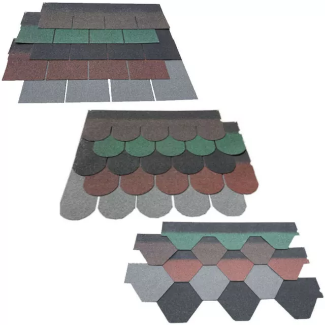 SUPAFLEX ROOFING FELT Shingles Shed Roof Bitumen Decorative Mineral ...