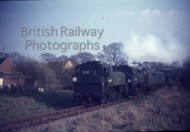 35MM SLIDE BR British Railways Steam Loco 30073 30064 LCGB Rail Tour ...