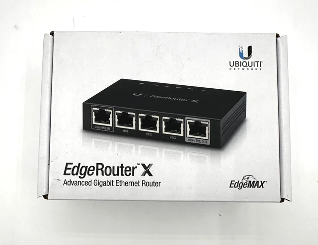 UBIQUITI NETWORKS EDGEROUTER X 4 Port Gigabit Router $35.00 - PicClick