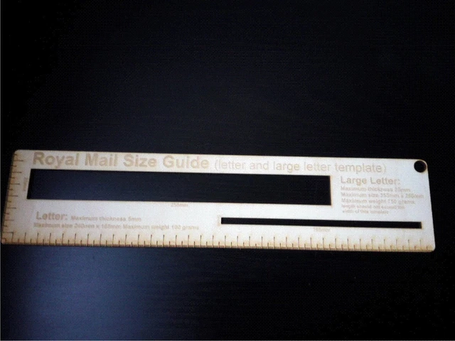 ROYAL MAIL LETTER LARGE Letter Size Guide Template Ruler Post Office royal-mail-letter-large-letter-size-guide-template-ruler-post-office