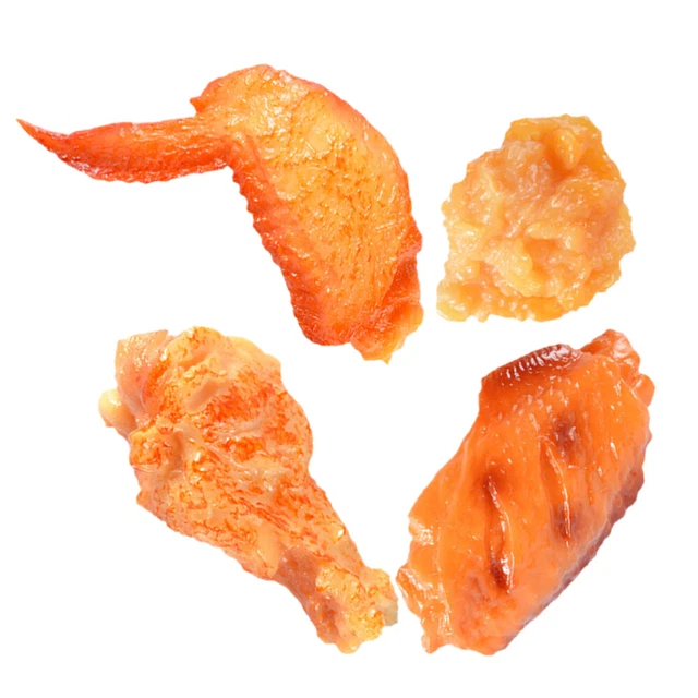 4PCS FAKE COOKED Fried Chicken Models Simulation Artificial Fried ...