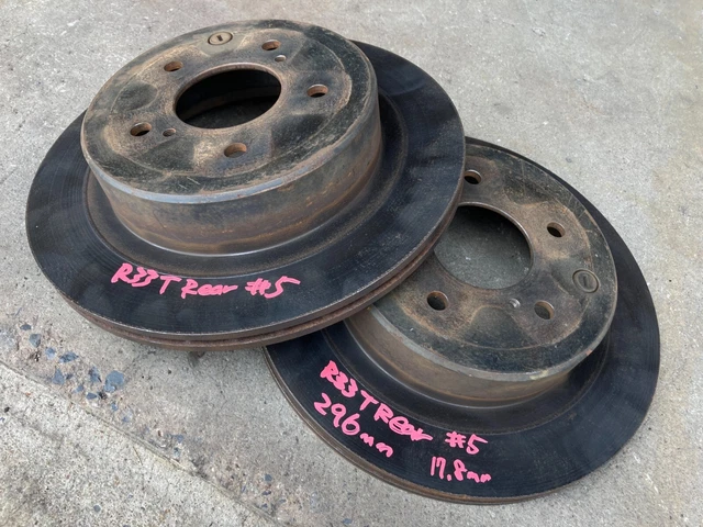 NISSAN SKYLINE R33 GTST R34 GTT RB25 turbo rear brake disk 296mm pair ...