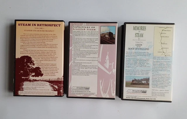 STEAM VHS VIDEOS x15 VHS £14.99 - PicClick UK