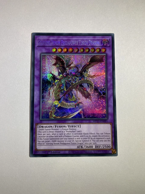 STARVING VENOM PREDAPOWER Fusion Dragon MP23-EN081 Prismatic Secret Rare YuGiOh EUR 1,39 ...