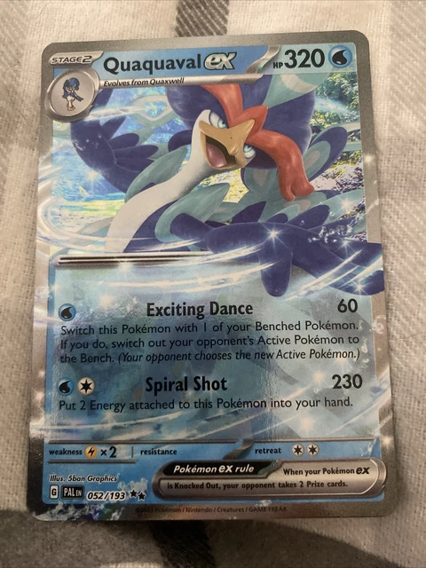 QUAQUAVAL EX 052/193 Double Rare English Paldea Evolved NM $5.00 ...