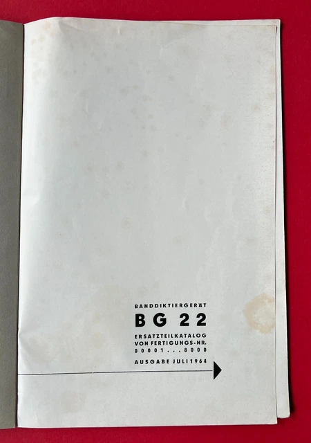 DDR RFT ERSATZTEILKATALOG VEB Messgerätewerk Zwönitz 1964 Banddiktierg ...