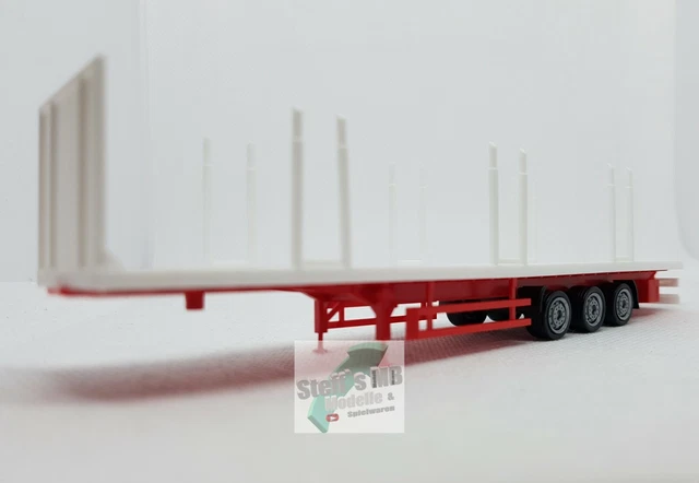 HERPA 076845 RUNGENAUFLIEGER Lkw Auflieger 1:87 Eigenbau Umbau geeignet ...