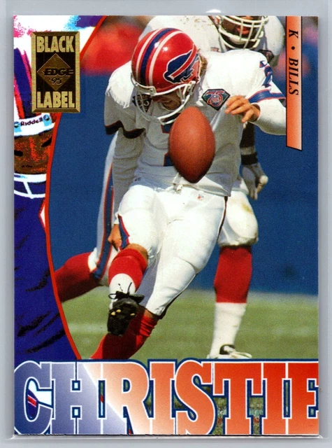 STEVE CHRISTIE 1995 Collector's Edge Black Label FOOTBALL #16 Buffalo ...