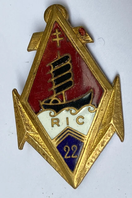 INSIGNE MILITAIRE @ Indochine @ 22 Regiment Infanterie Coloniale @ Ric @ Drago EUR 14,99 ...