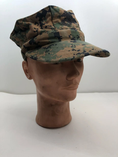 GENUINE US MARINE Corps USMC Peaked Garrison Cap - Size 54cm £6.00 ...