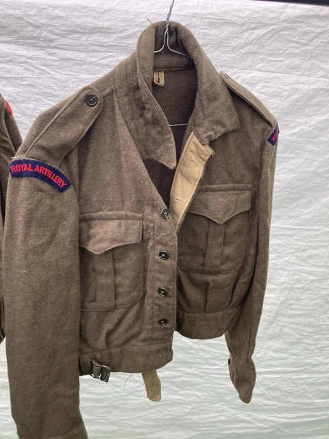 VINTAGE 1949 PATTERN British Army Battledress Jacket Royal Artillery ...
