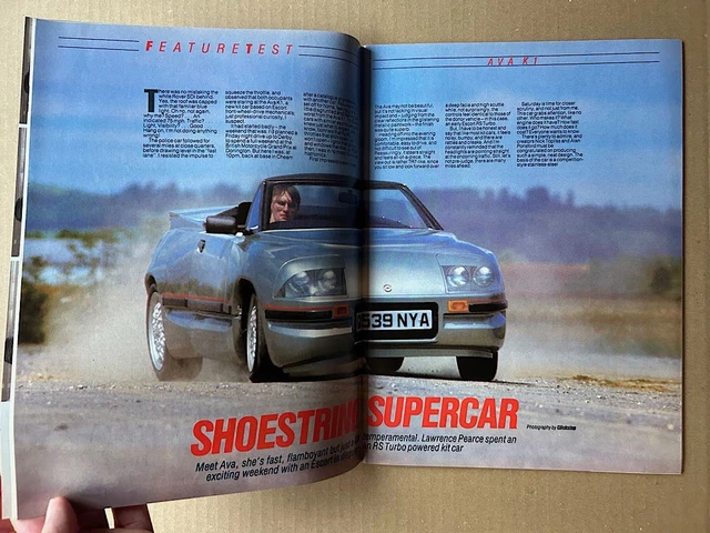 FORD AVA K1 RS TURBO MOTOR MAGAZINE AUGUST 12 1987 - Ava cover with ...