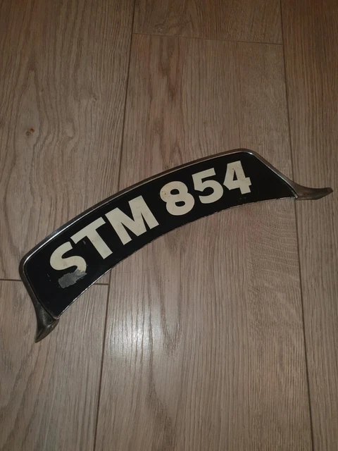 VINTAGE FRONT NUMBER Plate Triumph Type Bsa Norton Ariel Sunbeam ...