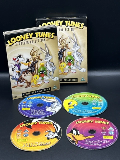 LOONEY TUNES GOLDEN Collection (DVD, 2004) 4 Disc Box Set Rare £4.00 ...