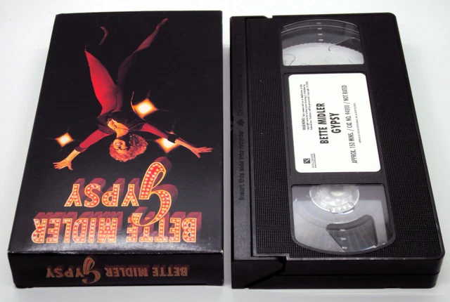 GYPSY ROSE LEE VHS Bette Midler Cynthia Gibb Ed Asner Peter Riegert ...
