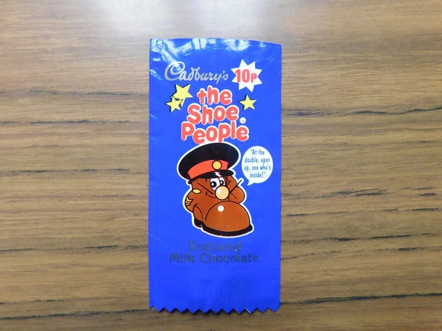 CADBURY'S MILK CHOCOLATE Wrapper c 1987 The Shoe People Sergeant Major ...