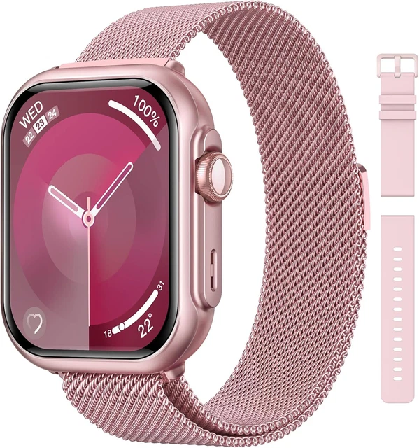 SMARTWATCH DONNA CON 1000Mah Batteria, Standby Ultra-Lungo 100 Giorni ...