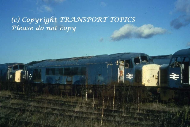 35MM DIESEL RAILWAY SLIDE - CLASS 45 PEAK # 45119 at March Depot ...