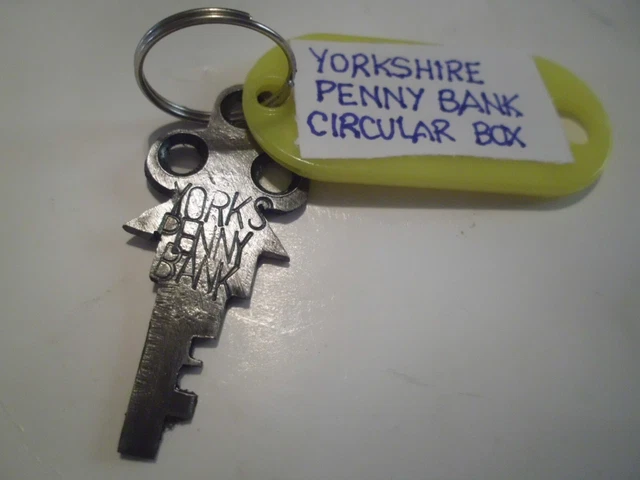MONEY BOX KEY to fit The Yorkshire Penny Bank Circular £9.35 - PicClick UK