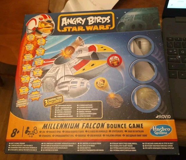 HASBRO ANGRY BIRDS Star Wars Millennium Falcon Bounce Game Complete ...