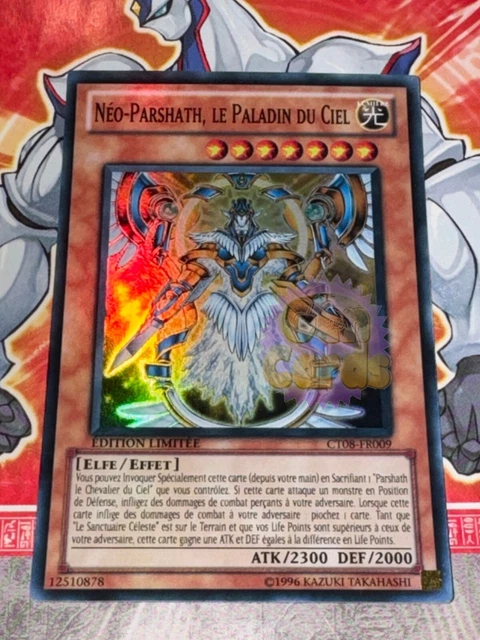 CARTE YU GI OH NEO-PARSHATH, LE PALADIN DU CIEL CT08-FR009 EUR 1,30 ...