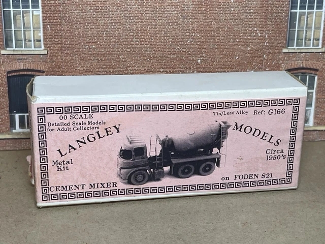 LANGLEY MINIATURE MODELS G166 1/76 OO Gauge Metal Kit Cement Mixer ...