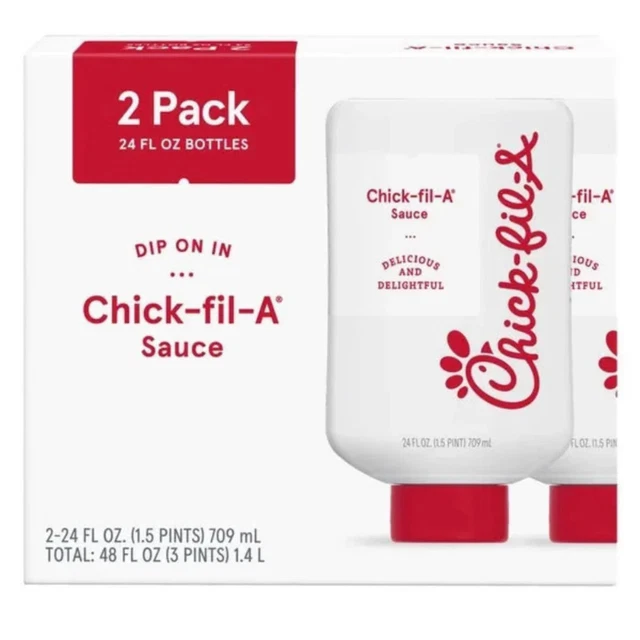 CHICK-FIL-A DIPPING SAUCE, 24 fl oz Squeeze 2 Bottle $60.46 - PicClick AU